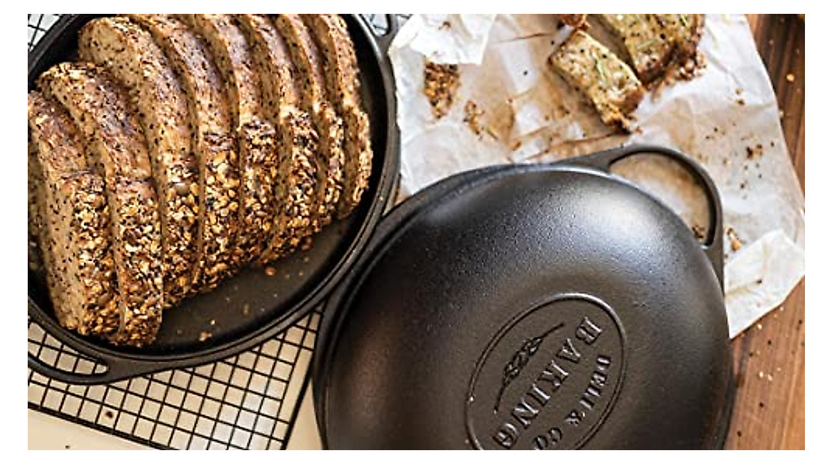 Deli&Co. Cast Iron Bread Pan | Bake & Grill with Ease