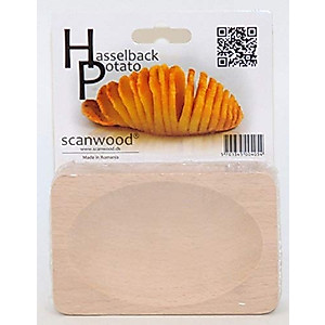 Scanwood Beechwood Swedish Hasselback Potato Cutting Board