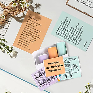 Print Pods Mini Printer, Printpods Mini Sticker Printer, Printpods Mini Sticker Printer, Printpod Hand Held Printer, Portablebluetooth Sticker Mini Printer, No Ink Thermal (3*Plain Colored Paper)