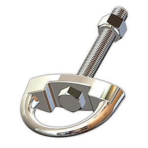 Miller Electric Miller 416SS/ Stainless Steel D-Ring Anchorage Connector, Capacity, Volume, Stainless Steel, Standard, Silver