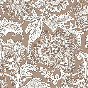 Vera Bradley Women's Snap Collar Fleece Pullover Sweatshirt With Pockets (Extended Size Range), Java Ginger, XXLarge