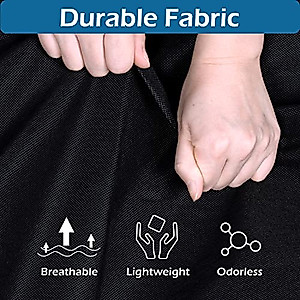 MISSLO 43" Gusseted Travel Garment Bag with Accessories Zipper Pocket Breathable Suit Garment Cover for Shirts Dresses Coats, Black