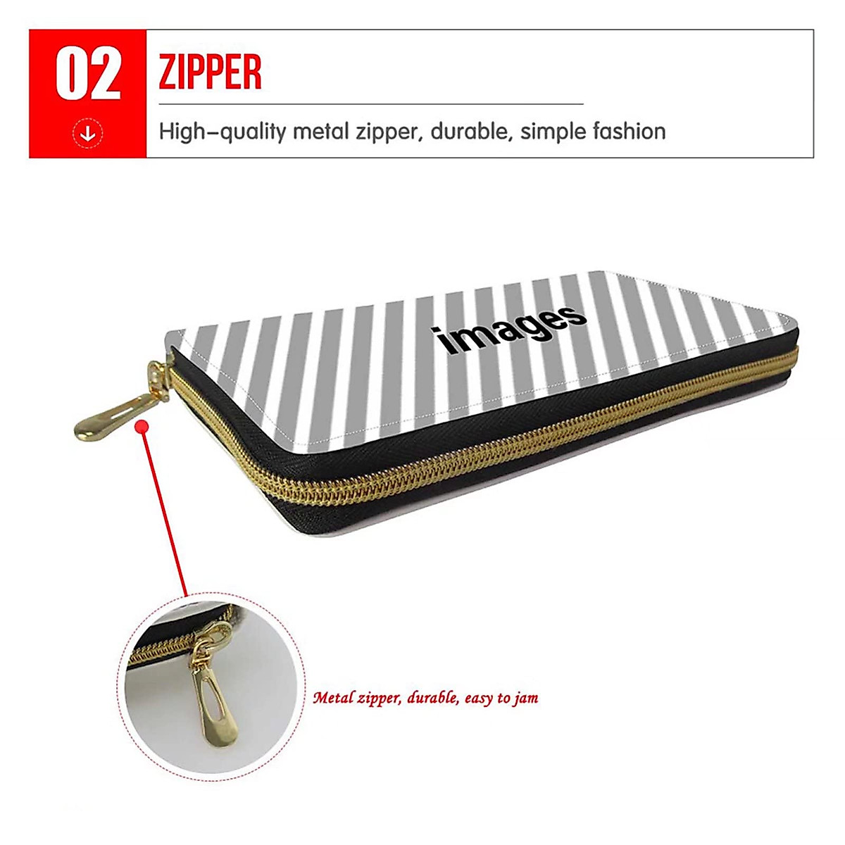 Advocator Women Fashion Leather Long Zipper Wallet Sloth Print Clutch Bag Purse Credit Card Holder