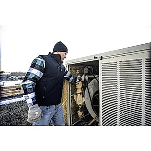 RefrigiWear Thinsulate Insulated Ragg Wool Convertible Mitten Fingerless Gloves with Suede Palm (Brown, X-Large)