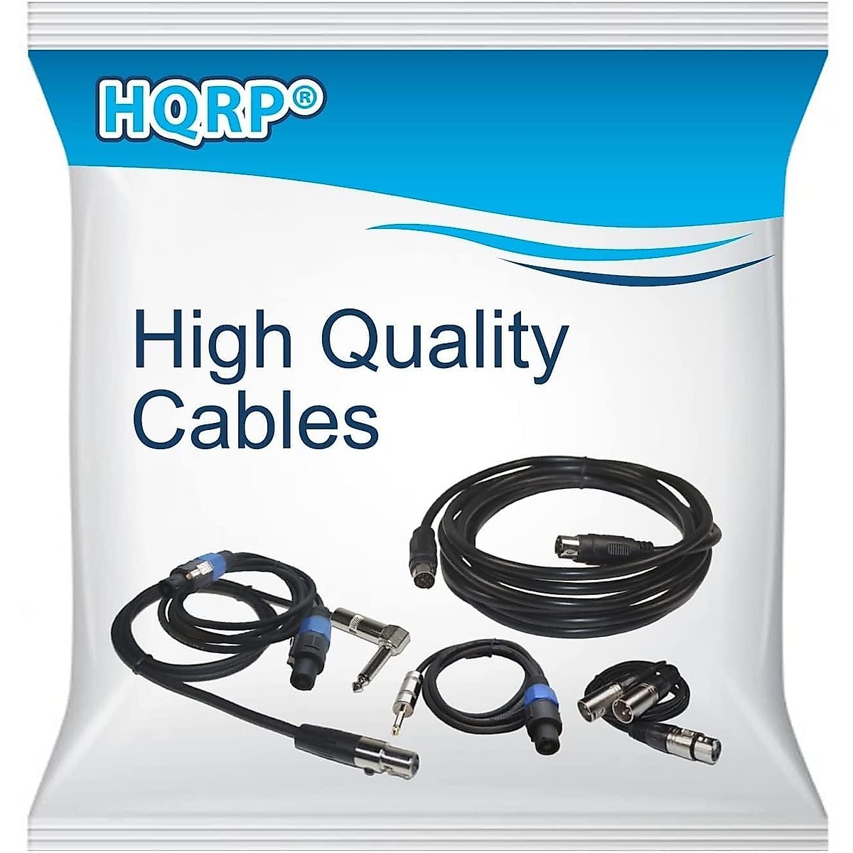 HQRP 4-Pin Mini Connector (TA4F) to Right-Angle 1/4-Inch Connector Instrument Cable Compatible with Shure BLX/FP/SLX/ULX-S/UHF-R/Axient Wireless Systems