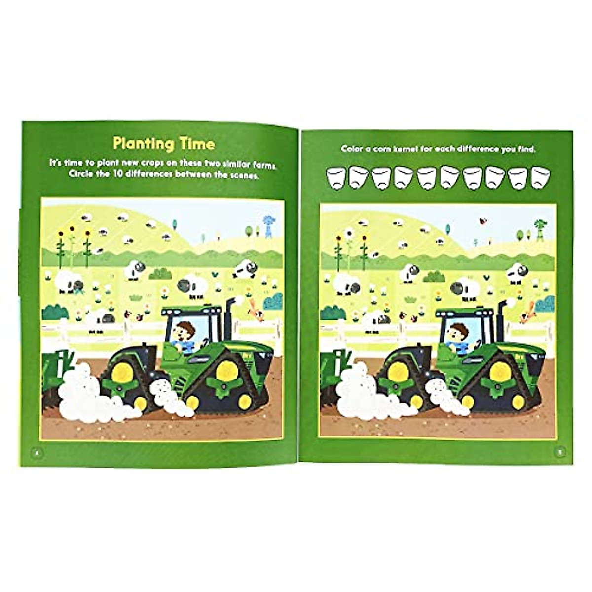 John Deere Kids: Mega Machines Tractor and Truck Puzzles, Mazes & Coloring Activity Book for Boys 4-8, More than 100 Activities