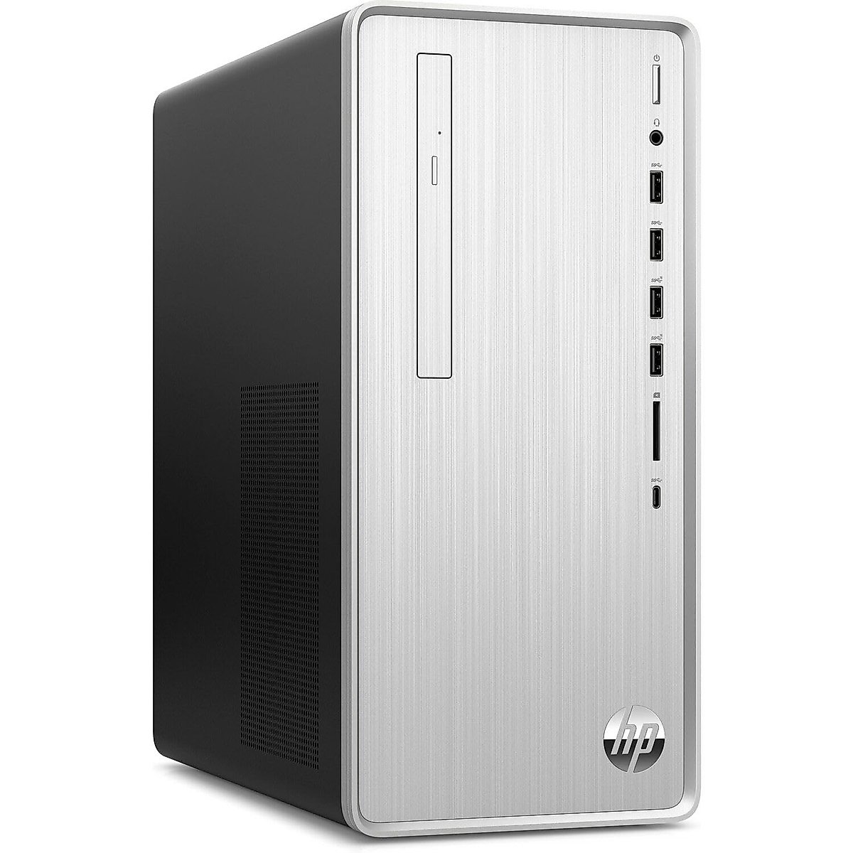 HP 2023 Newest Pavilion Desktop PC, AMD Ryzen 3 5300G Processor (up to 4.2GHz), 8GB RAM, 256GB SSD, 1TB HDD, AMD Radeon Graphics, Wired Mouse and Keyboard, USB Type-A&C, Wi-Fi, Bluetooth, Windows 11