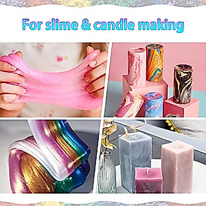 Mica Powder for Epoxy Resin, 32 Colors X 5g Mica Pigment Powder Metallic Colors Shimmer Glitter Powder, for Soap Making,Bath Bomb, Candle Making, Art Crafts, Resin Dye, Nails, Slime