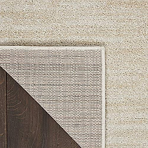 Nourison Essentials Indoor/Outdoor Ivory Beige 4' x 6' Area Rug, Easy -Cleaning, Non Shedding, Bed Room, Living Room, Dining Room, Backyard, Deck, Patio (4x6)