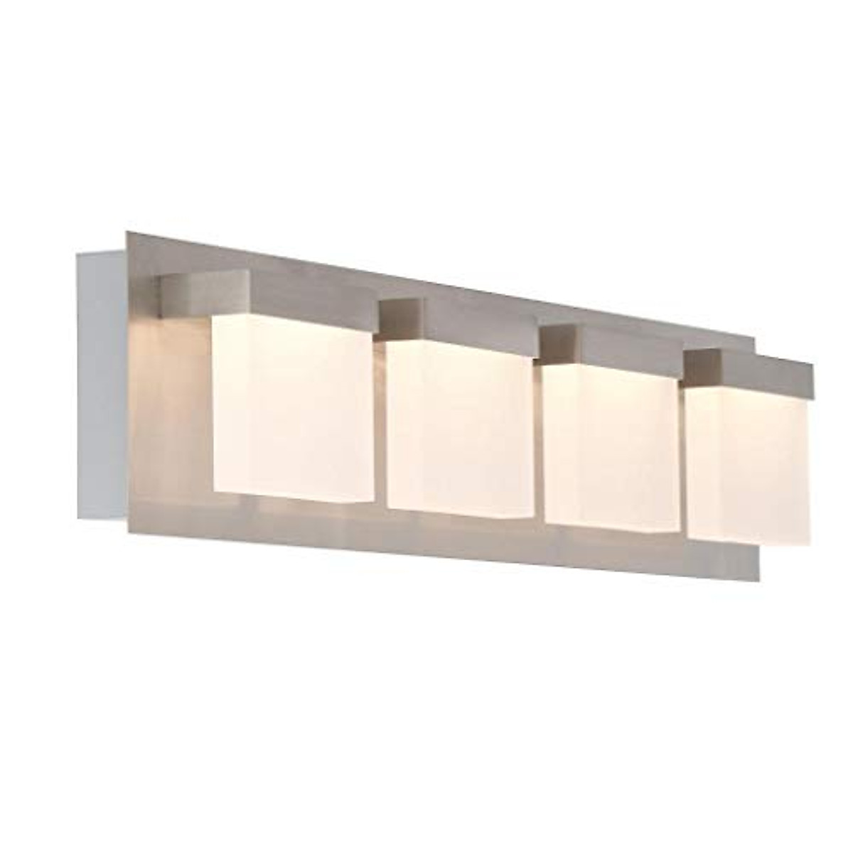 Home Decorators Collection Alberson 4-Light Brushed Nickel LED Bath Bar Light