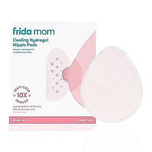 Frida Mom Cooling Hydrogel Nipple Pads - Soothing Nursing Pads, Made for Sore Nipples, Breastfeeding Essentials for Mom, 8 Count