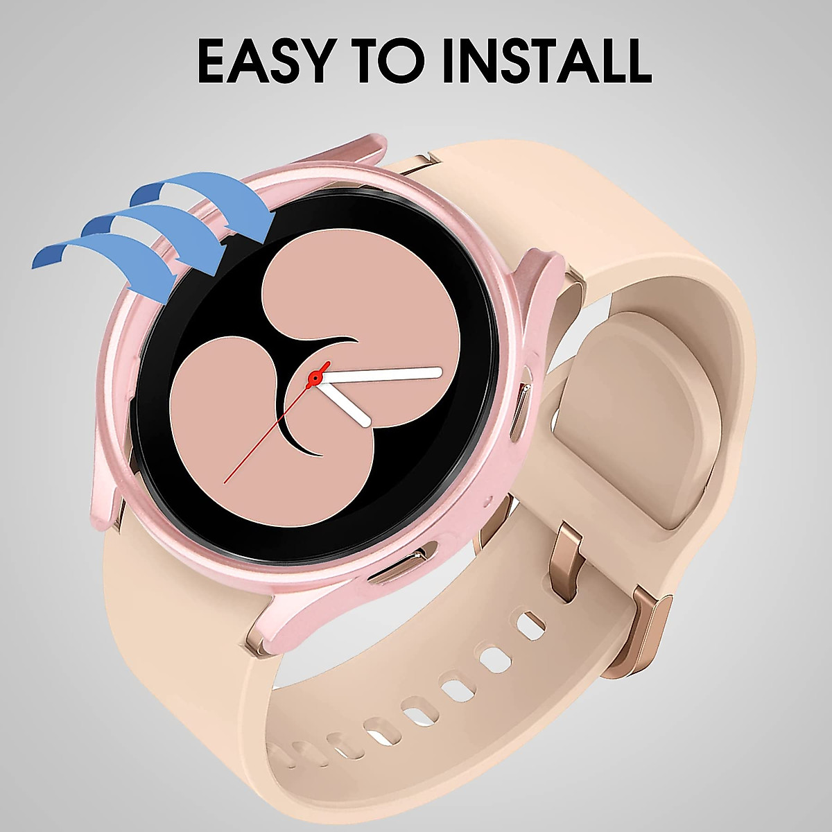 Bougraite 12+4 Pack Case for Samsung Galaxy Watch FE/5/4 40mm with Tempered Glass Screen Protector, Waterproof Hard PC Bumper Scratch Resistant Protective Cover Compatible with Galaxy Watch FE/5/4 40mm