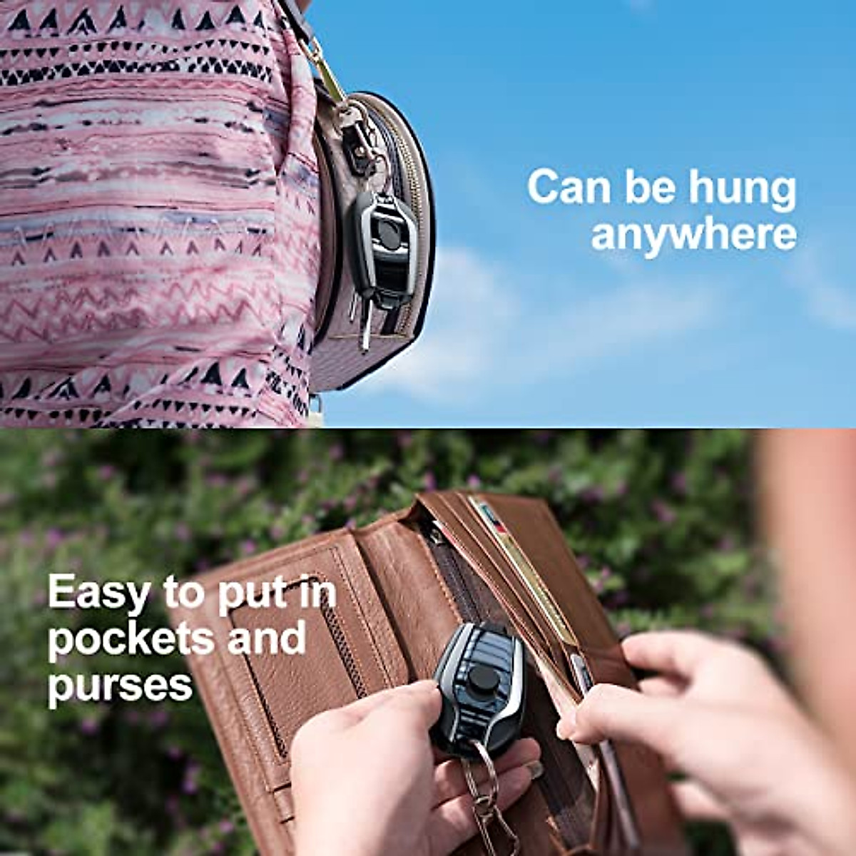 EMNT Keychain Portable Charger for iPhone, 1700mAh Mini Power Emergency Pod, Ultra-Compact External Fast Charging Power Bank Battery Pack, Key Ring Cell Phone Charger,Charger Smaller Than a Card,black