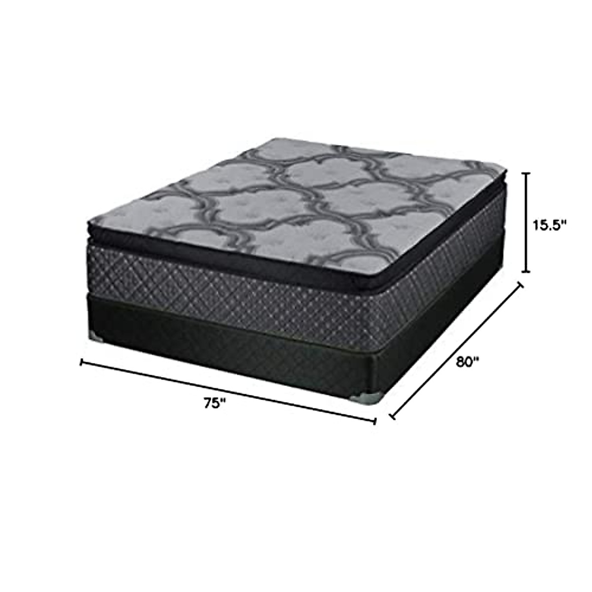 Coaster Home Furnishings Jayden 15.5" Eastern King Mattress Grey