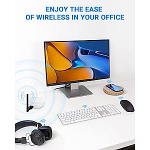 ZEXMTE Bluetooth Adapter for PC 5.1, Long Range USB Bluetooth Adapter 328FT/ 100M Bluetooth Dongle 5.1 EDR, Bluetooth Adapter for PC Windows 11/10/8/7-Bluetooth USB Adapter for Computer/Laptop