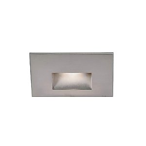 WAC Landscape Lighting, LEDme 120V LED Horizontal Indoor and Outdoor Step and Wall Light 3000K Built-in LED in Stainless Steel