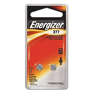 Energizer 377BPZ2 Watch/Electronic/Specialty Battery, 377, 1.5V, 2/Pack