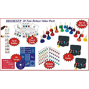 20 Note KidsPlay Handbell Set Deluxe Value Package