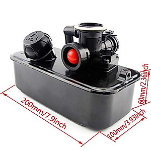 795477 Carburetor + 494406 Fuel Tank + 698369 Air Filter Kit Compatible with Briggs and Stratton 498809 498809A 795469 794147 699660 794161 498811 Engine Carburetor by LIYYOO