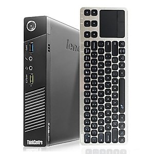 Lenovo Micro Desktop Computer Thinkcentre M93p Mini Business PC,Intel Quad Core i7,16GB RAM,512GB SSD,Wireless HTPC Keyboard,Windows 10 Pro(Renewed)