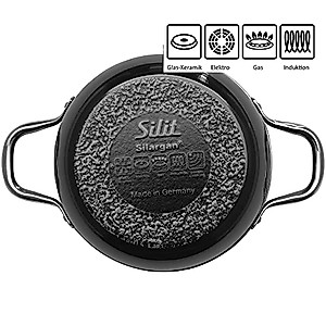 Silit Elegance Line Kochtopf mit Glasdeckel 16 cm Stewing pot 1.3 l, 1,3l, 16cm