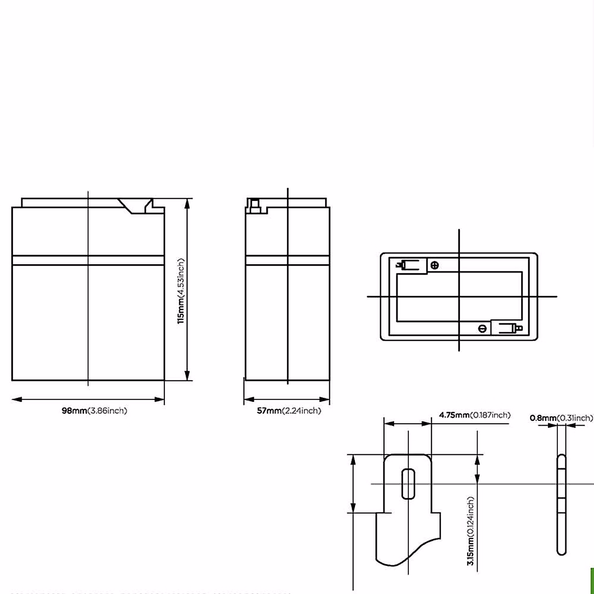 BatteryGuy WKA6-8.2F Replacement 6V 8.2Ah SLA Battery Brand Equivalent (Rechargeable) - Qty of 1