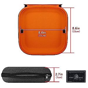 Geekria Shield Case for Large Sized Over-Ear Headphones, Replacement Hard Shell Travel Carrying Bag with Cable Storage, Compatible with Audio-Technica ATH-M50X, Sony WH505 (Dark Grey)