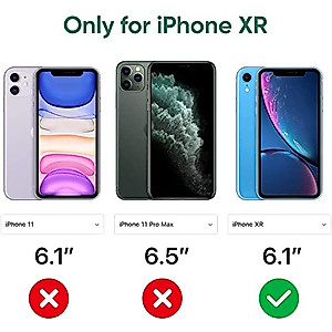 MAXCURY Black Case Designed for iPhone XR Phone, Slim Full Body Protection 2 in 1 Heavy Duty Shock Absorption Case Cover for iPhone XR 6.1 inch Not Built in Screen Protector (Black)