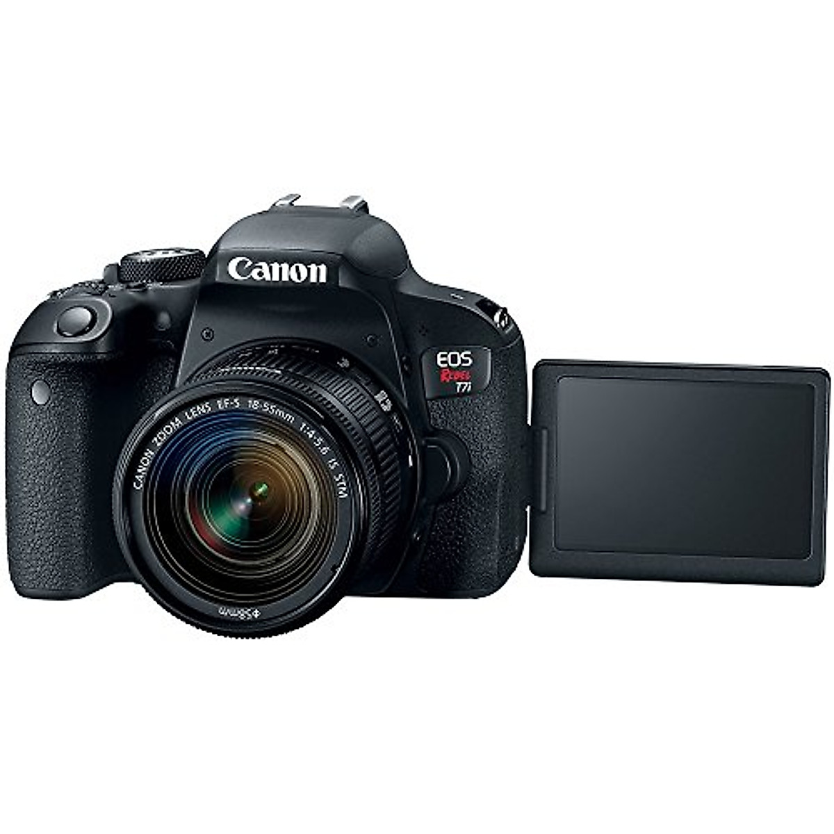 Canon EOS Rebel T7i Digital SLR Camera with EF-S 18-55mm is STM Lens + Sandisk Ultra SDHC 32GB UHS Class 10 Memory Card + Accessory Bundle
