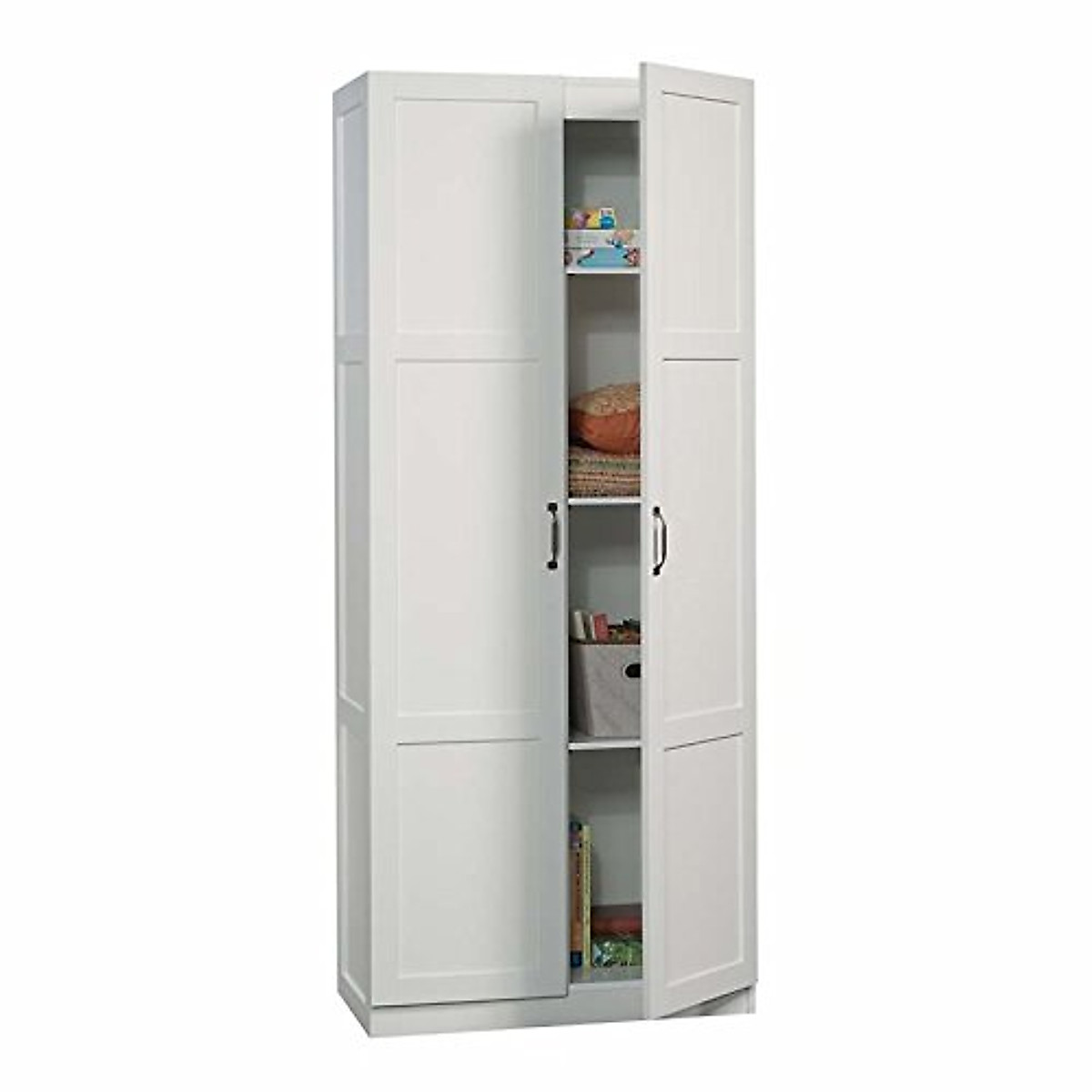 Scranton & Co Contemporary Storage Cabinet, Utility Storage Cabinet, Pantry Cabinet in White