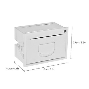 HXBER Thermal Printer, QR204 58mm Mini Embedded Receipt Thermal Printer TTL + USB Interface High Speed Printing 50-85mm/s