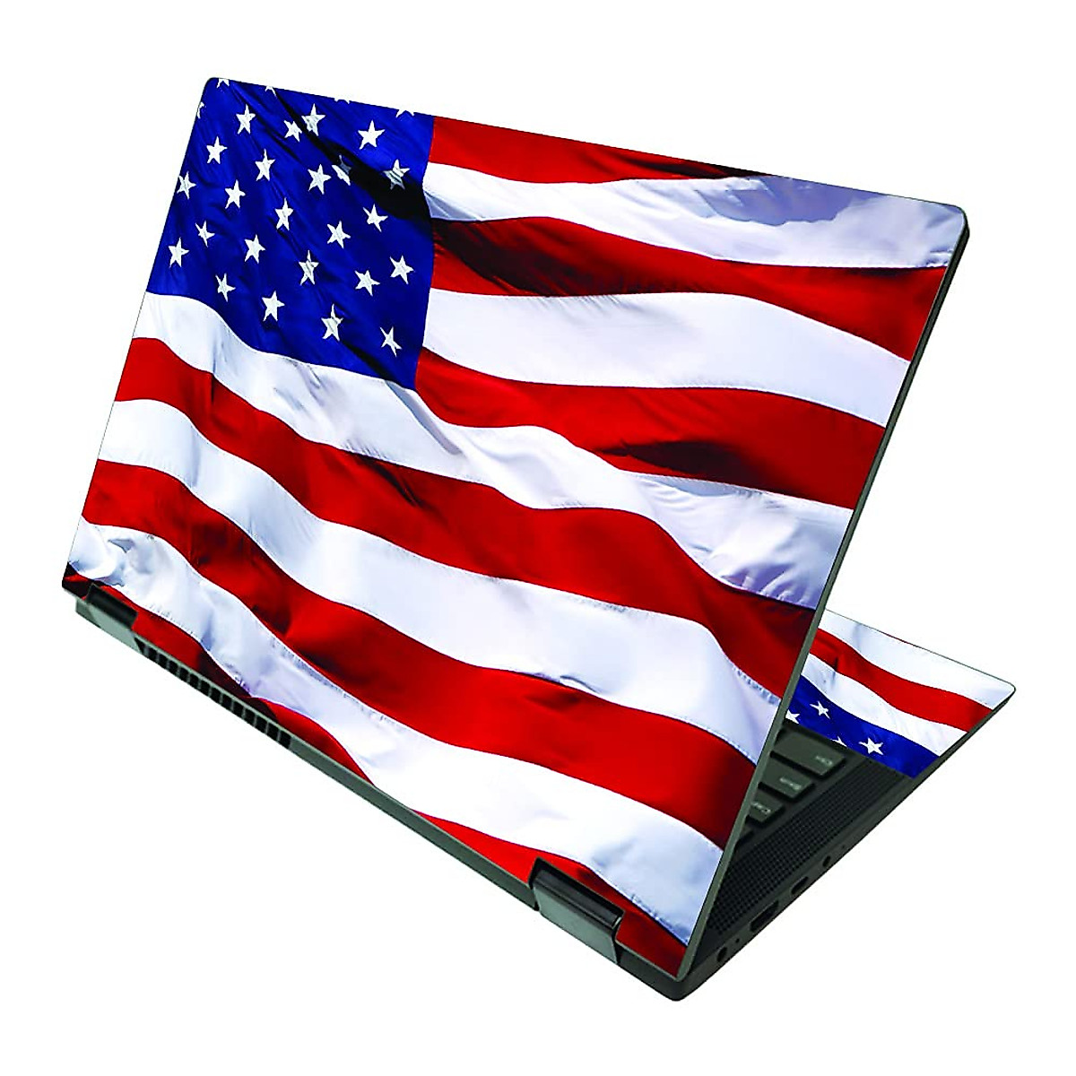 MightySkins Skin Compatible with Lenovo IdeaPad Flex 5 2-in-1 15" (2021) - American Flag | Protective, Durable, and Unique Vinyl Decal wrap Cover | Easy to Apply and Change Style | Made in The USA