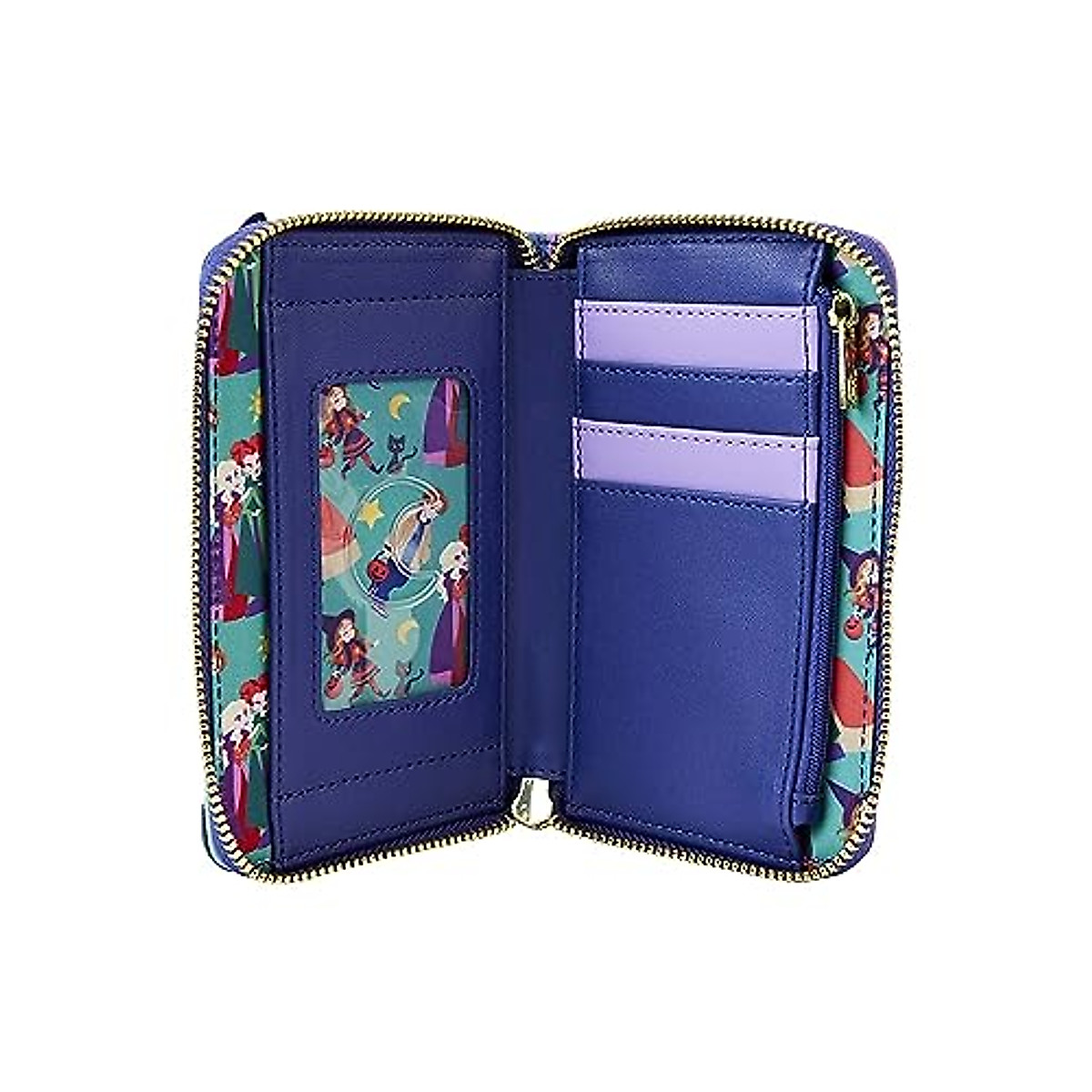 Loungefly Disney Hocus Pocus Sanderson Sisters House Glow Zip Around Wallet