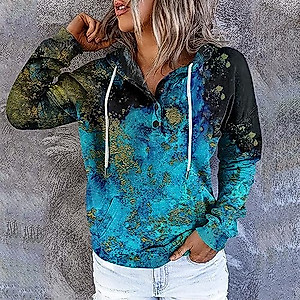 ZEFOTIM Fall Tops for Women Winter Plain Crewneck Fall Outfits for Women 2023 Casual Plaid Oversized Women Halloween Sweatshirt Office Basic Y2k Mama Pullover Sudaderas Para Mujer Light Blue L