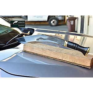 GK&CO. Kukri House Official Issued - Genuine Kukri/Khukuri - 13-inches Blade Service No.1 Highly Polished Knife - Handmade in Nepal…..