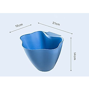 Muellery Hanging Kitchen Waste Bin Over-Cabinet Garbage Bowl Trash Can Collecting Food Scraps Pink TPKS79788Pink