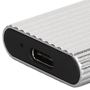 M.2 SSD Enclosure Adapter, Tool- USB C 3.1 to M.2 SATA PCIe M Key, PCIe B, M Key SSD Solid State Drive External Enclosure, Compatible with SATA 2242 2260 2280
