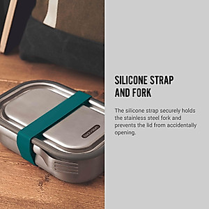 Black+Blum Stainless-steel Lunch Box | Leak-proof Oven Safe Plastic Free Meal Prep Lunch Food Container, Ocean, 1000ml / 34 fl oz
