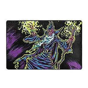 SWEET TANG Area Blacklight by Evil Witch Rug Soft Anti-Skid Floor Carpet Bedroom Rug Flannel Carpet Non-Slip Home Decor Durable Bedside Rug Premium Play Mat