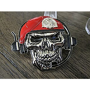 Set of 2 United States Air Force Special Forces Pararescueman Creed Pararescue PJ's Beret Skull & AFSOC Combat Control Challenge Coins