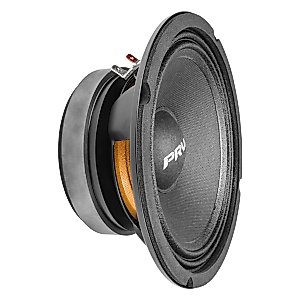 PRV AUDIO 6.5 Midbass Speaker 6MB200-4 v2 4 Ohms - 200 Watts 93.5 dB 1.5" Voice Coil - 6 Inch Speaker for Car Audio with Outstanding Vocals and Punch for Small Custom Enclosures - Pro Audio (Single)