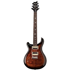 PRS Paul Reed Smith 6 String SE Custom 24 Electric, Black Gold Burst with Gigbag, Right (107993:BG)