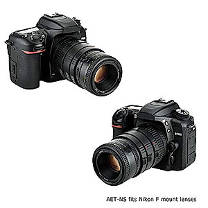 JJC F Mount Auto Focus Macro Extension Tube Set for Nikon D850 D750 D780 D3500 D3400 D7500 D7200 D7100 D7000 D5600 D5500 D5300 D5200 D5100 D5000 D3300 D3200 D3100 D800 D810 D700 D610 D600 D500 & More