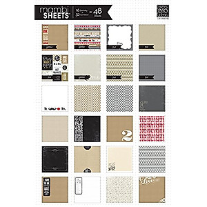 me & my BIG ideas Paper Pad, You and Me, 12-Inch by 12-Inch (Pack of 48)