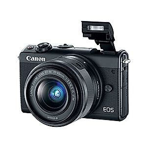 Canon EOS M100 Mirrorless Camera w/ 15-45mm Lens - Wi-Fi, Bluetooth, and NFC enabled (Black) (2209C011)