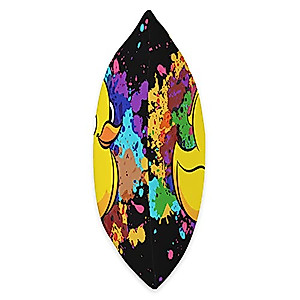 Duckling Ducky Lover Rubber Duck Bath Toy Gift Cute Duckling Bath Toy Duckie Colorful Rubber Duck Throw Pillow, 16x16, Multicolor