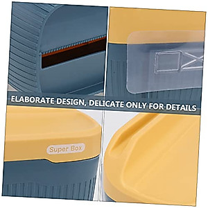 DOITOOL 2 Pcs Roll Toilet Tissue Box Wall Mount Paper Towel Holders Commercial Paper Towels Folding Toilet Napkin Dispensing Box Wall Mount Tissue Dispenser Commodity Wipes Storage Rack