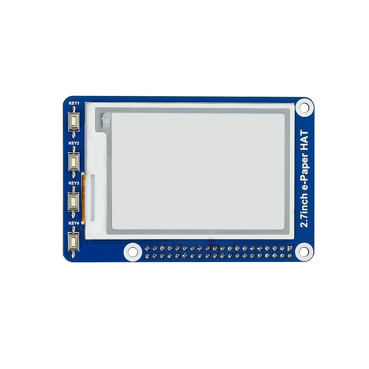 waveshare 2.7inch E-Ink Display HAT Compatible with Raspberry Pi 4B/3B+/3B/2B/B+/A+/Zero/Zero W/WH/Zero 2W Series Boards 264x176 Resolution SPI Interface