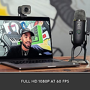 Logitech for Creators StreamCam Premium Webcam for Streaming and Content Creation, Full HD 1080p 60 fps, Premium Glass Lens, Smart Auto-Focus, for PC/Mac – Graphite