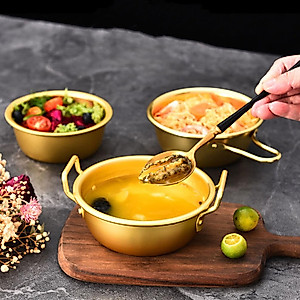 GANAZONO Korean Aluminum Alloy Rice Wine Bowl Noodles Storage Container Home Metal Bowl Rice Bowls Stainless Mixing Bowl Aluminum Fruit Bowl Aluminum Mixing Bowl Metal Kitchen Gadget